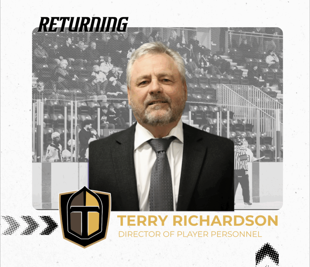 TERRY RICHARDSON NAMED DIRECTOR OF PLAYER PERSONNEL | Brantford Titans